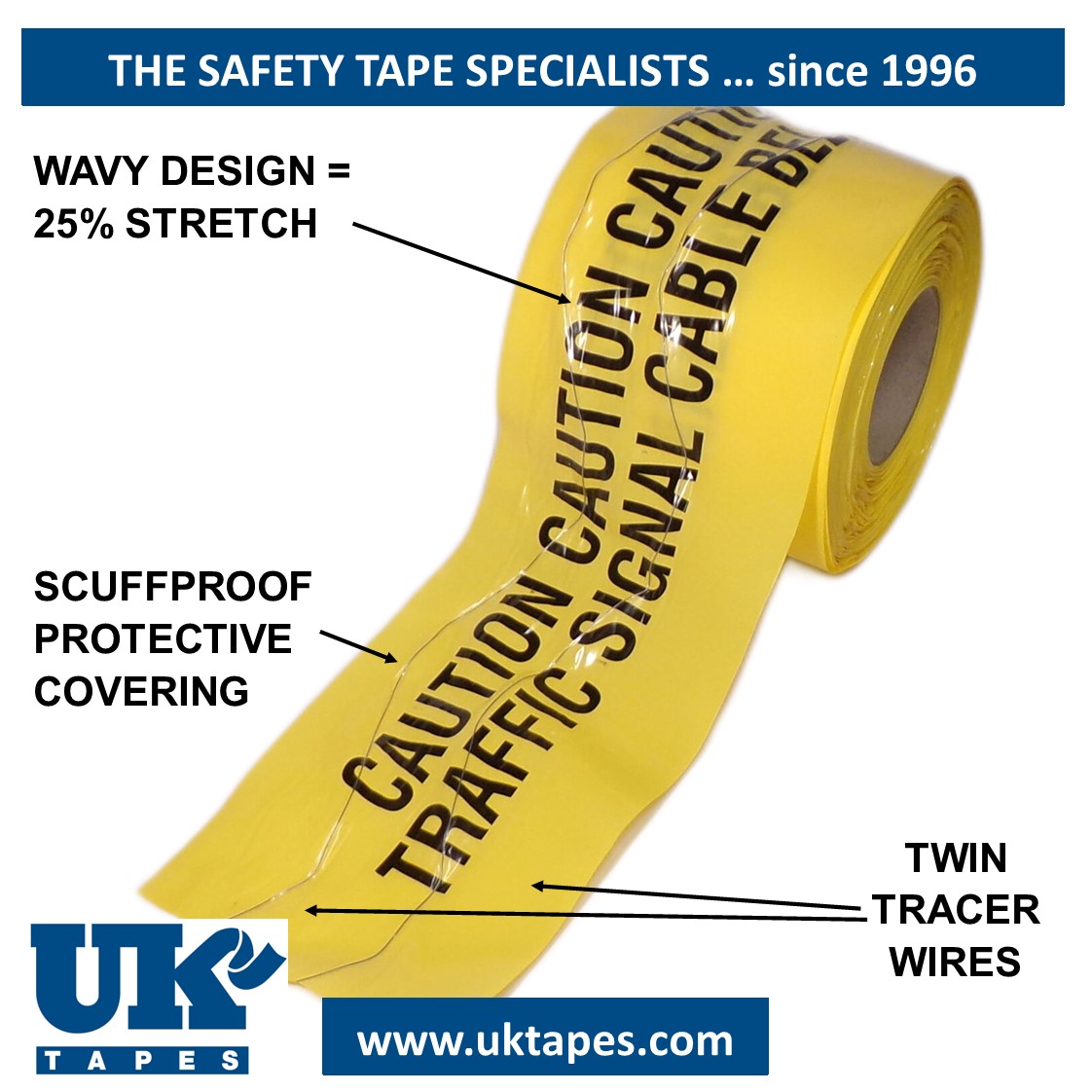 UK Tapes Ltd: Waveywire detection tape